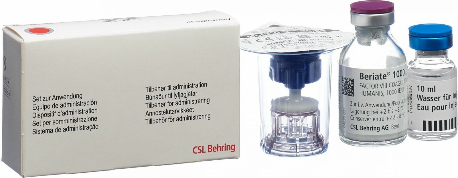 Beriate Trockensubstanz 1000 Ie C Solv + Set Durchstechflasche in der ...