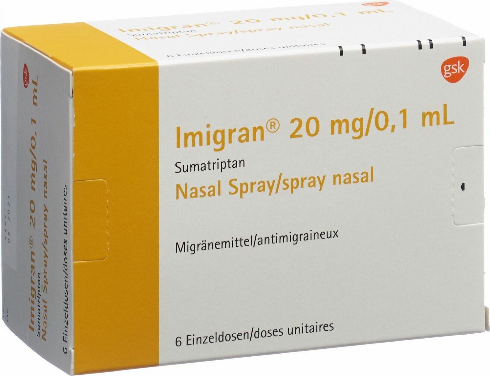 Imigran 20 Nasenspray 20mg 6x1 Dos in der Adler Apotheke