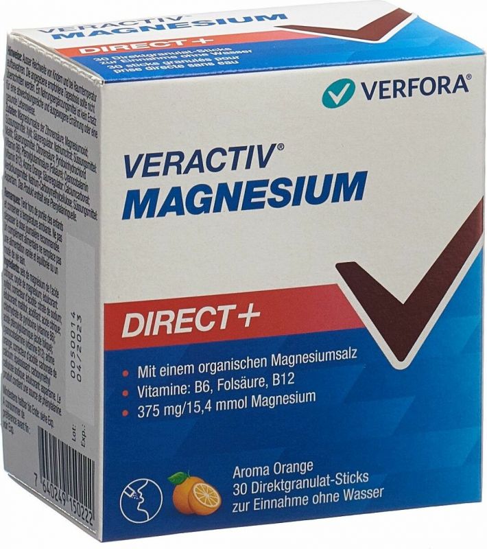 Veractiv Magnesium Direct+ 30 pièces in der Adler Apotheke