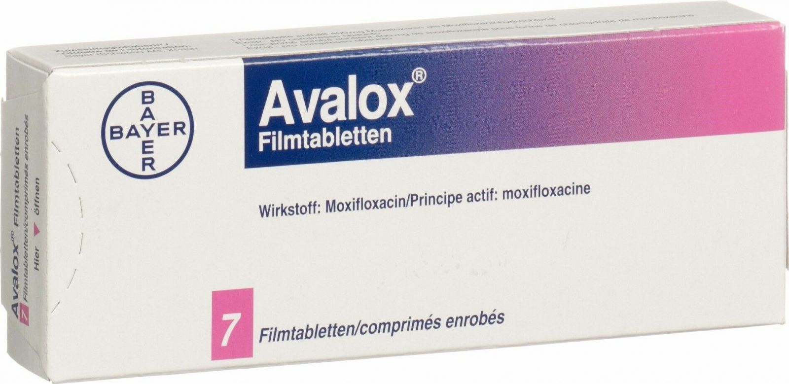 Avalox Filmtabletten 400mg 7 Stück in der Adler Apotheke