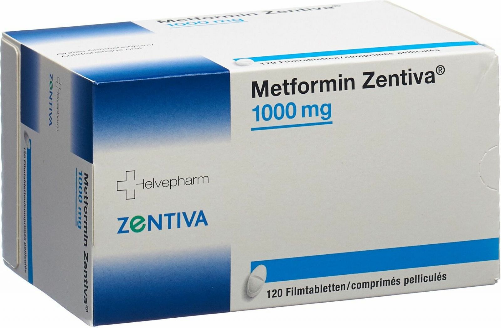Metformin Zentiva Filmtabletten 1000mg 120 Stück in der Adler Apotheke