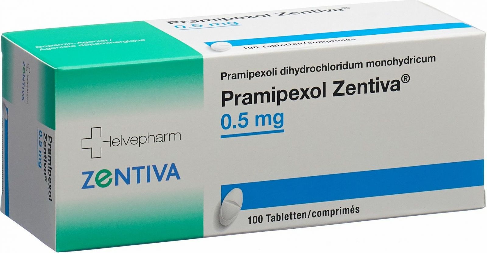 Pramipexol Zentiva Tabletten 0.5mg 100 Stück in der Adler Apotheke