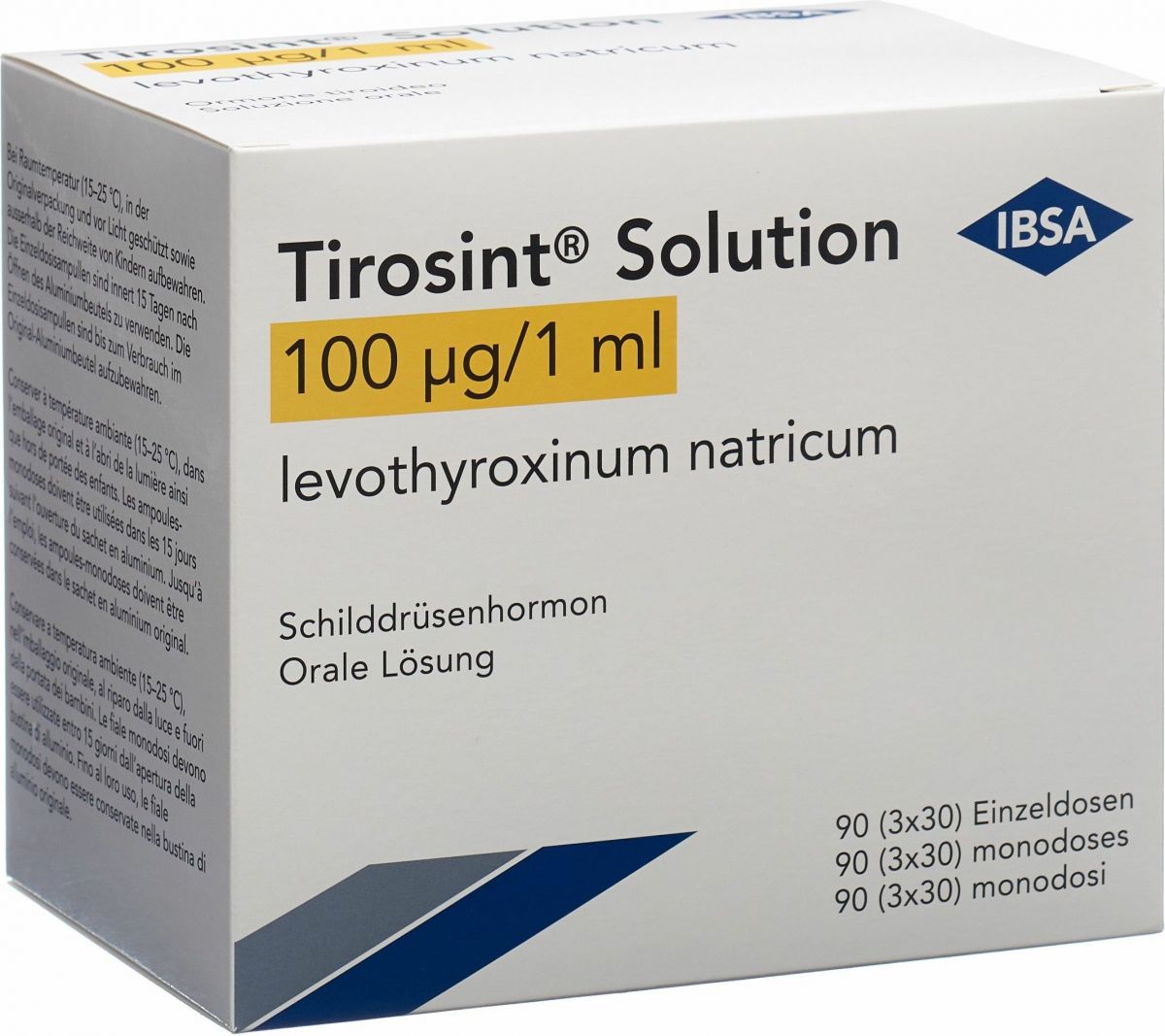 Tirosint Solution 100mcg 90 Ampullen 1ml in der Adler Apotheke