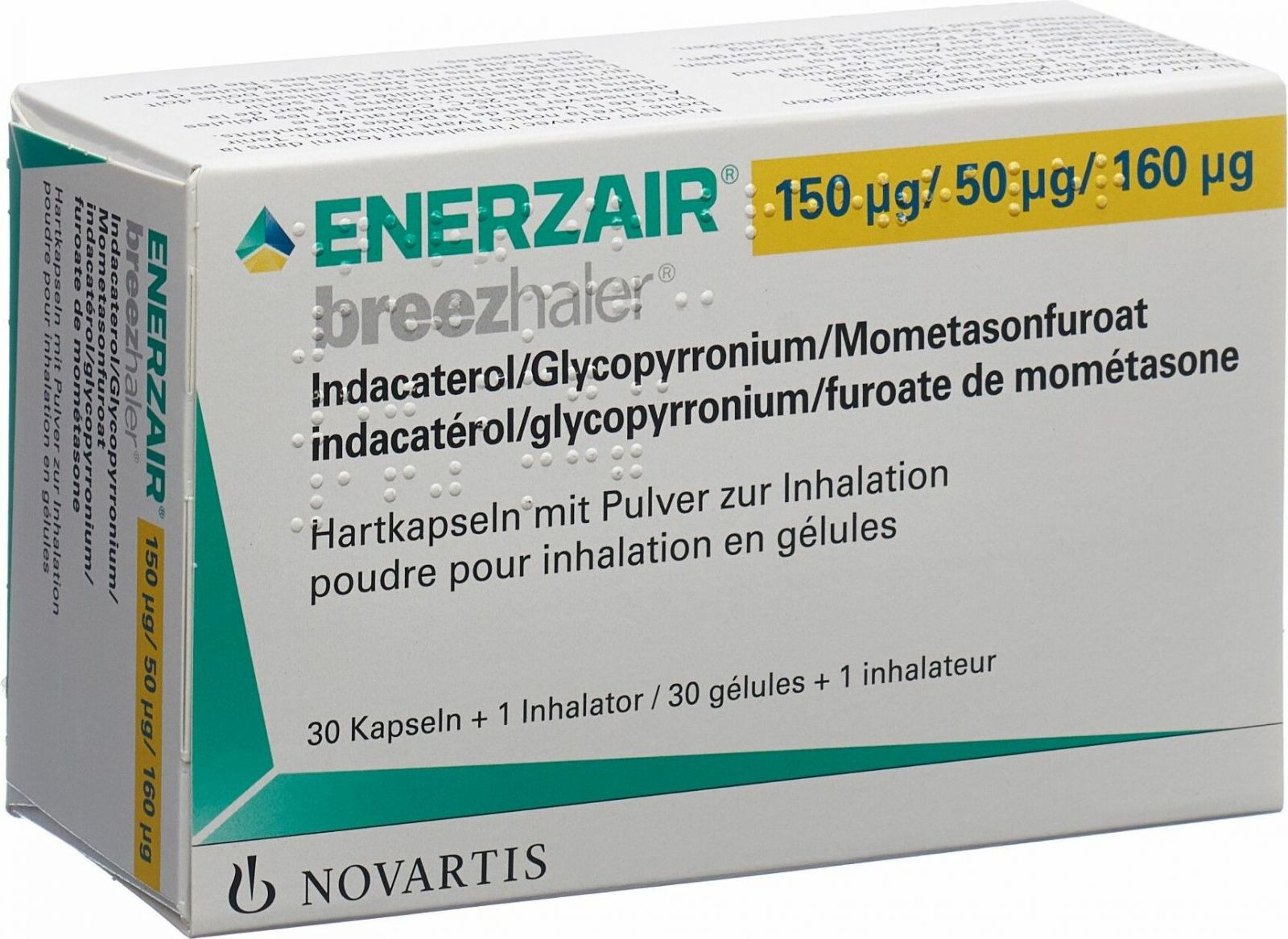 Enerzair Breezhaler Inha 150/50/160mcg 30 Stück in der Adler Apotheke