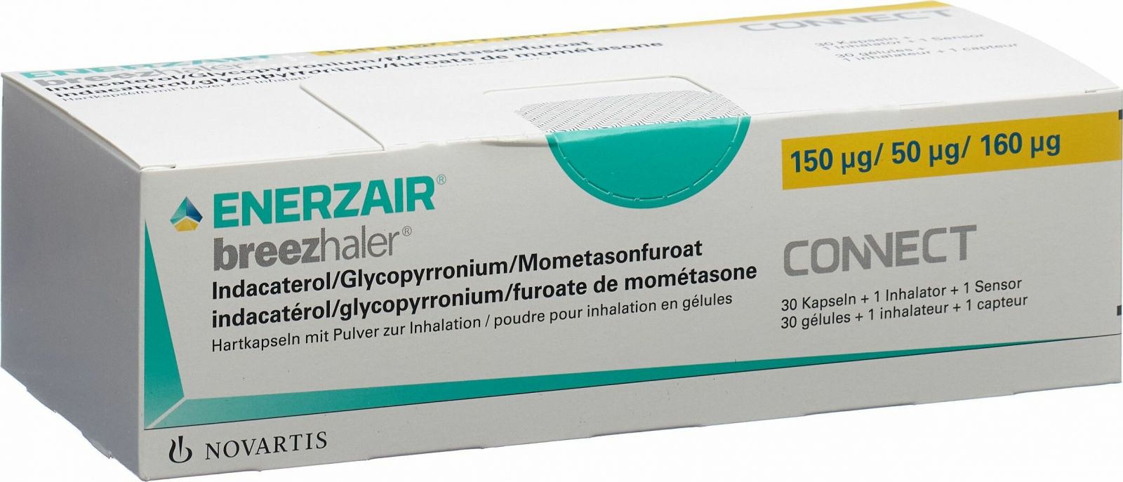 Enerzair Breezhaler Inha+sens 150/50/160mcg 30 Stück in der Adler Apotheke