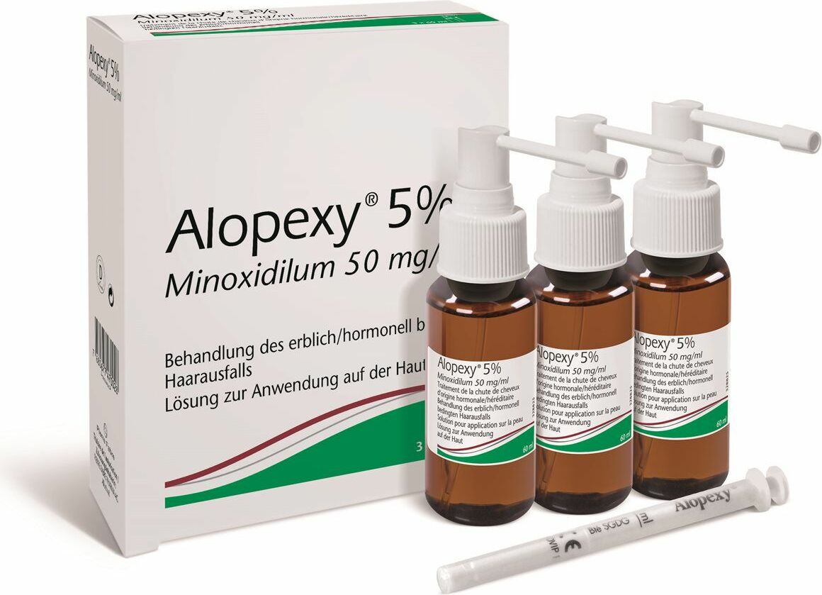 Alopexy Lösung 5% 3 Spray 60ml in der Adler Apotheke