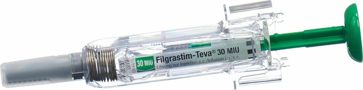 Filgrastim Teva 30 Mio E/0.5ml 5 Fertigspritzen 0.5ml in der Adler Apotheke