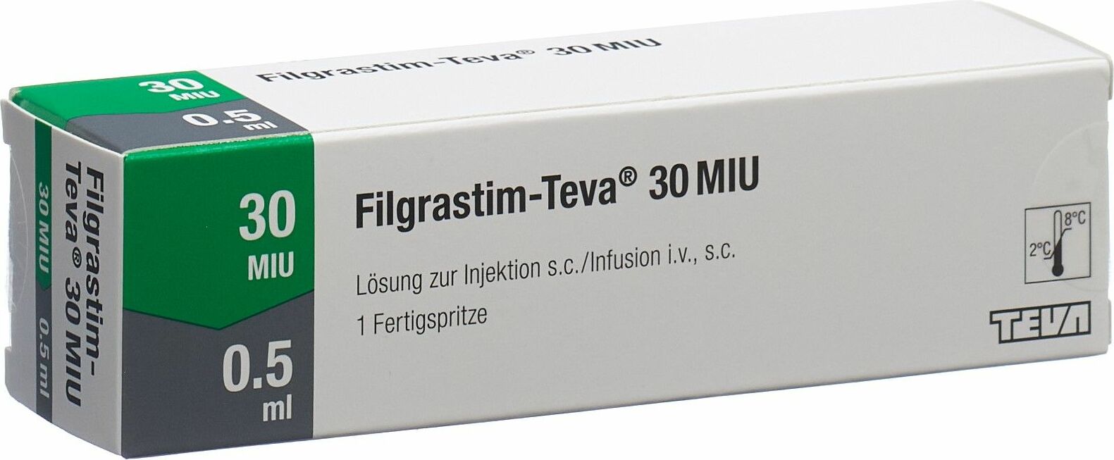 Filgrastim Teva 30 Mio E/0.5ml Fertigspritze 0.5ml in der Adler Apotheke