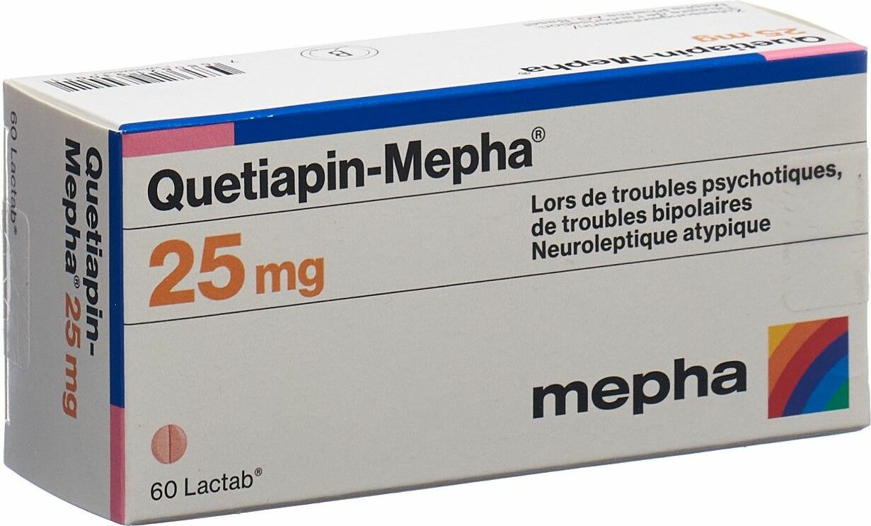 Quetiapin Mepha Filmtabletten 25mg 60 Stück in der Adler Apotheke