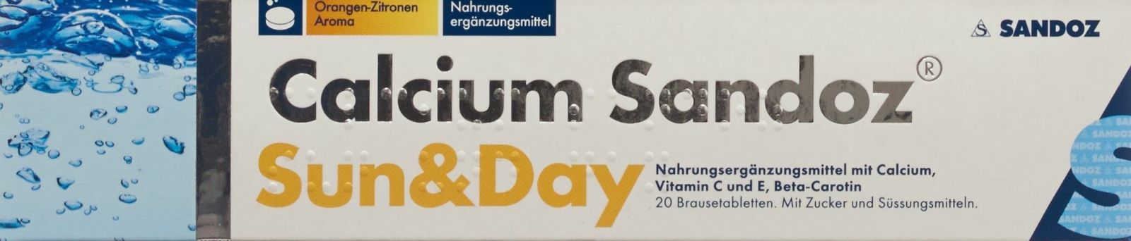 Calcium Sandoz Sun & Day 20 Brausetabletten in der Adler Apotheke