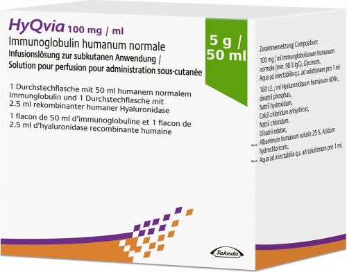 Hyqvia Infusionslösung 5g/50ml Dual Flaschen 50ml in der Adler Apotheke