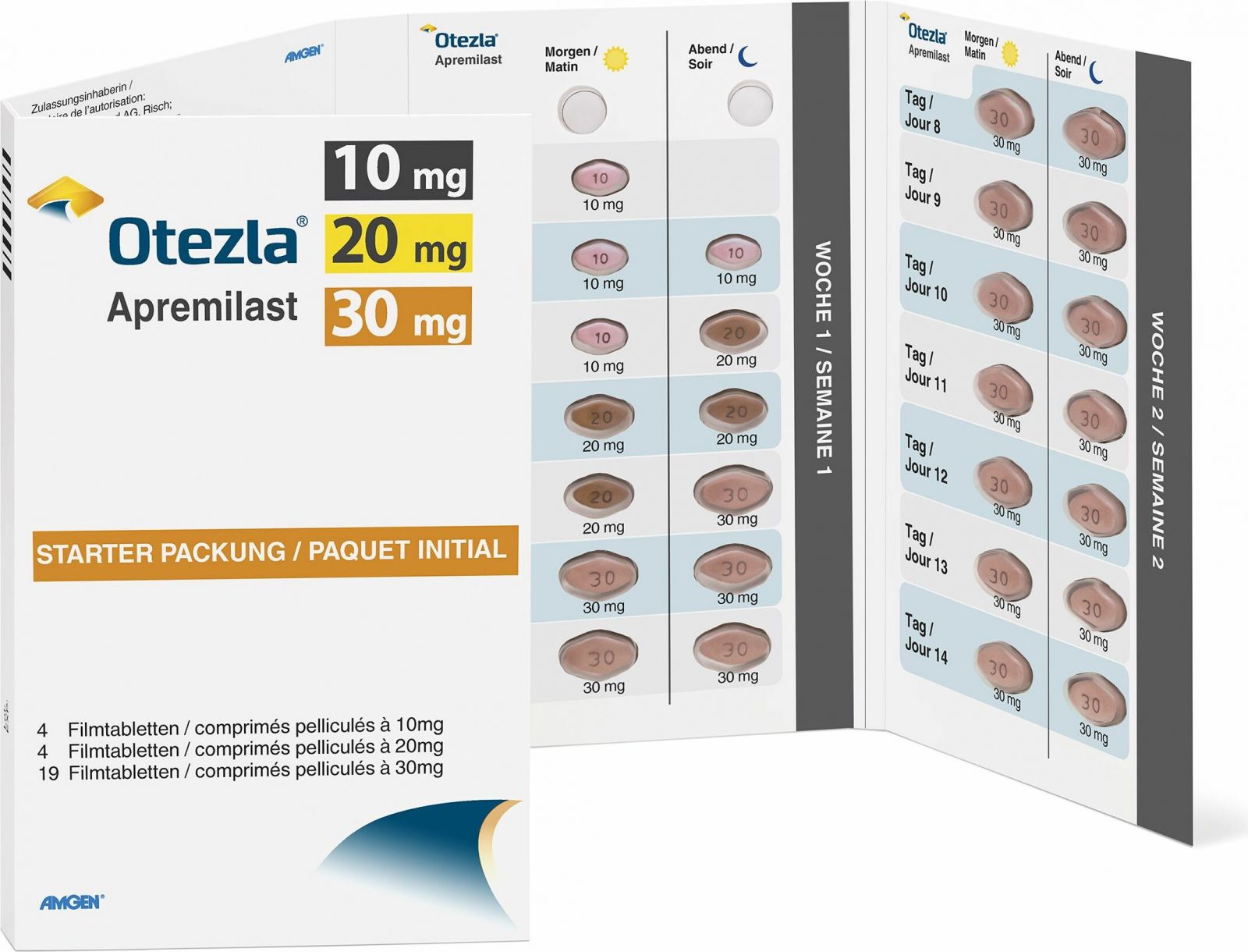 Otezla Starterpackung 4x10,4x20,19x30mg 27 Stück in der Adler Apotheke