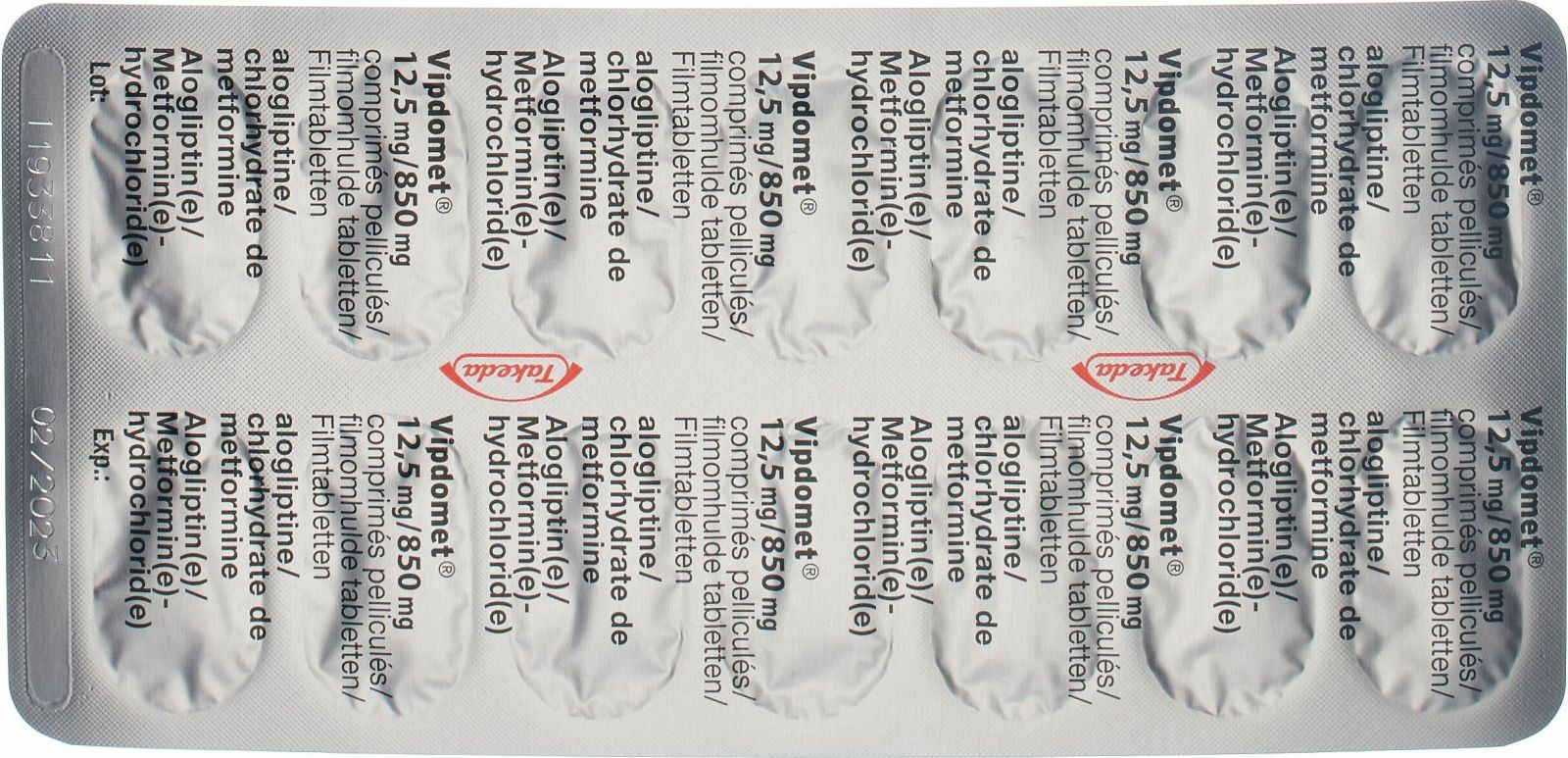 Vipdomet Filmtabletten 12.5/850mg 56 Stück in der Adler Apotheke