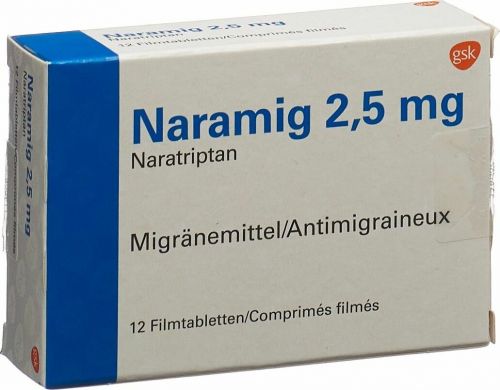 Naramig Tabletten 2.5mg 12 Stück in der Adler Apotheke