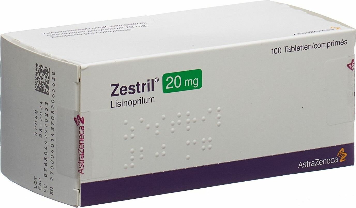 Zestril 20mg 100 Tabletten in der Adler Apotheke
