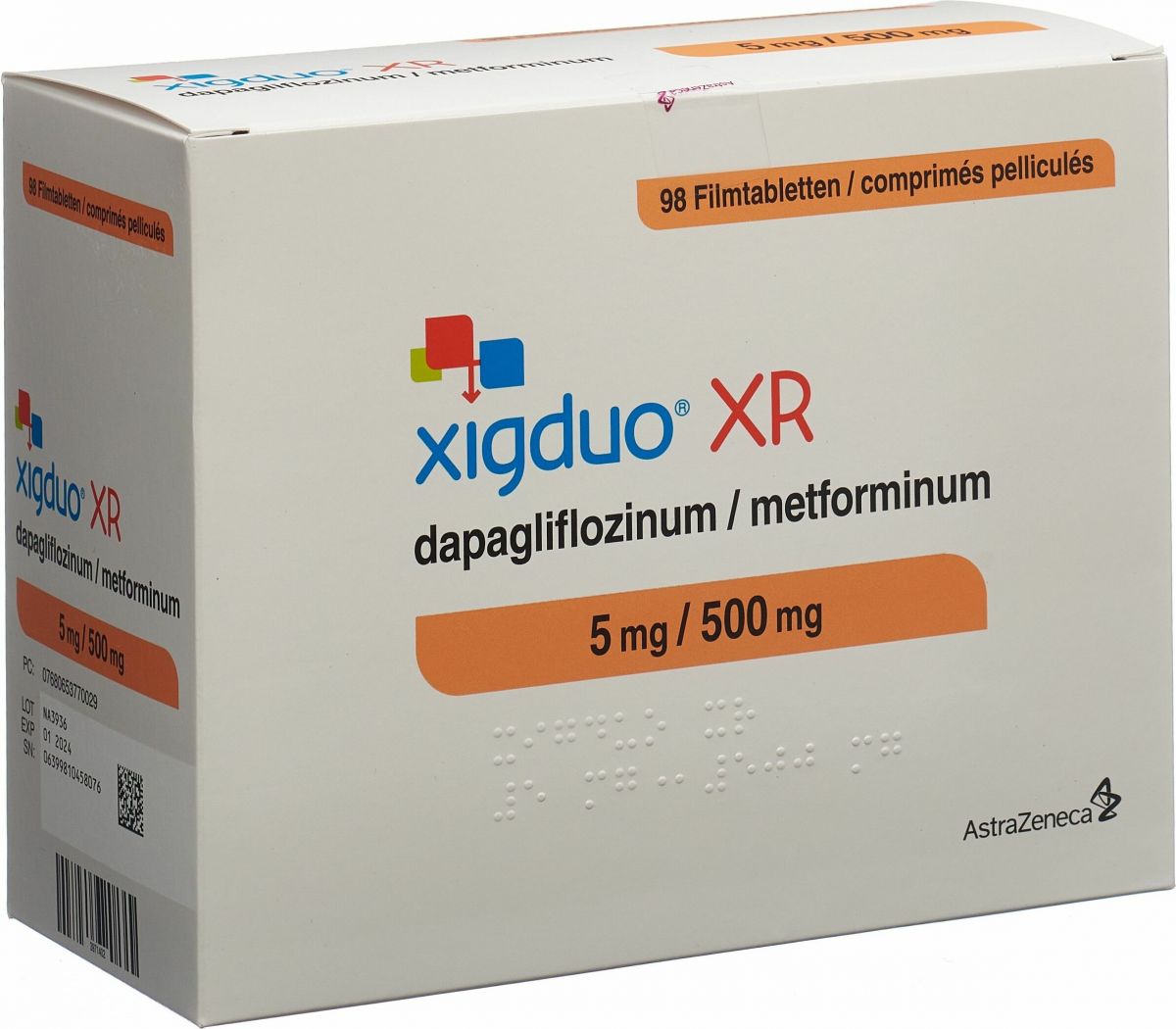 Xigduo XR Filmtabletten 5mg/500mg 98 Stück in der Adler Apotheke