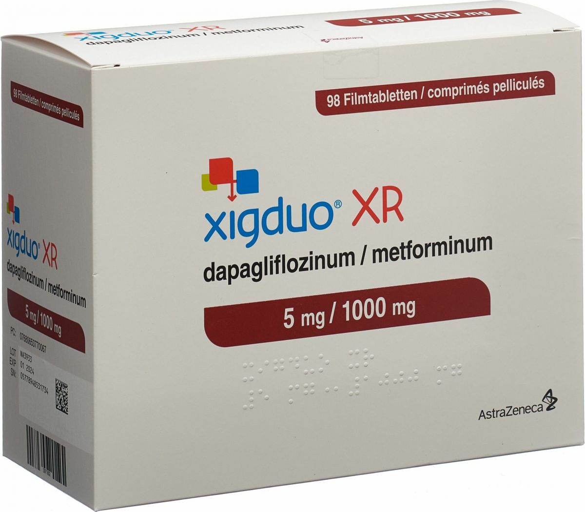 Xigduo XR Filmtabletten 5mg/1000mg 98 Stück in der Adler Apotheke