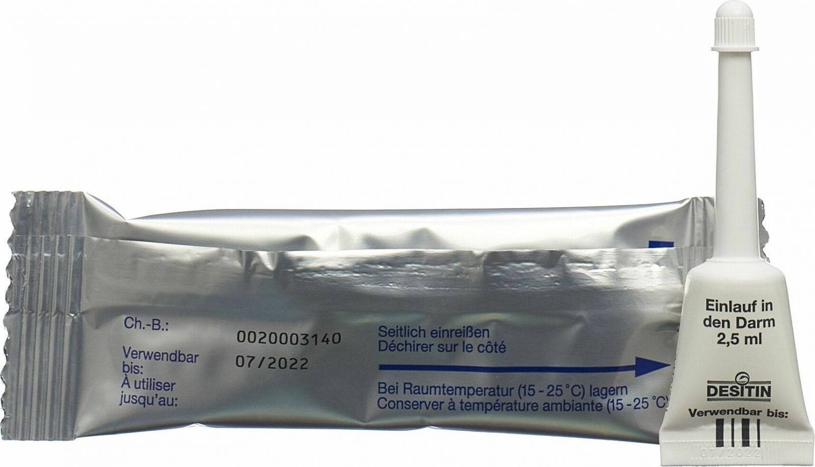 Diazepam Desitin Rectal Tube 5mg 5x 2.5ml in der Adler Apotheke
