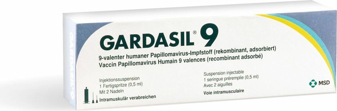 Gardasil 9 Injektionssuspension Fertigspritze 0.5ml in der Adler Apotheke