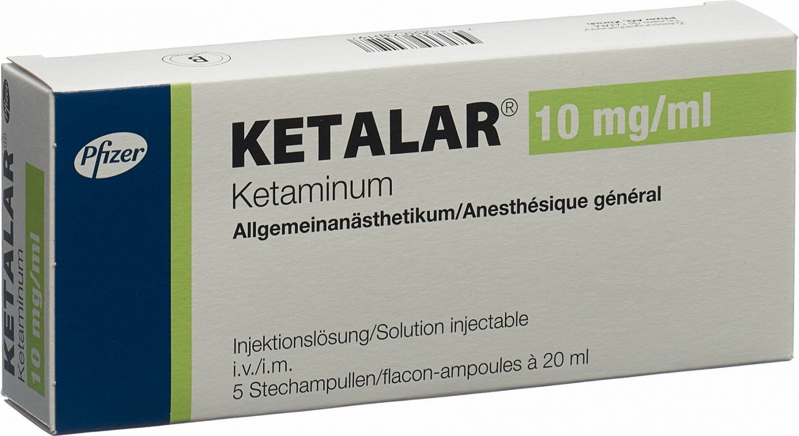 Ketalar Injektionslösung 200mg/20ml 5 Durchstechflaschen 20ml in der ...