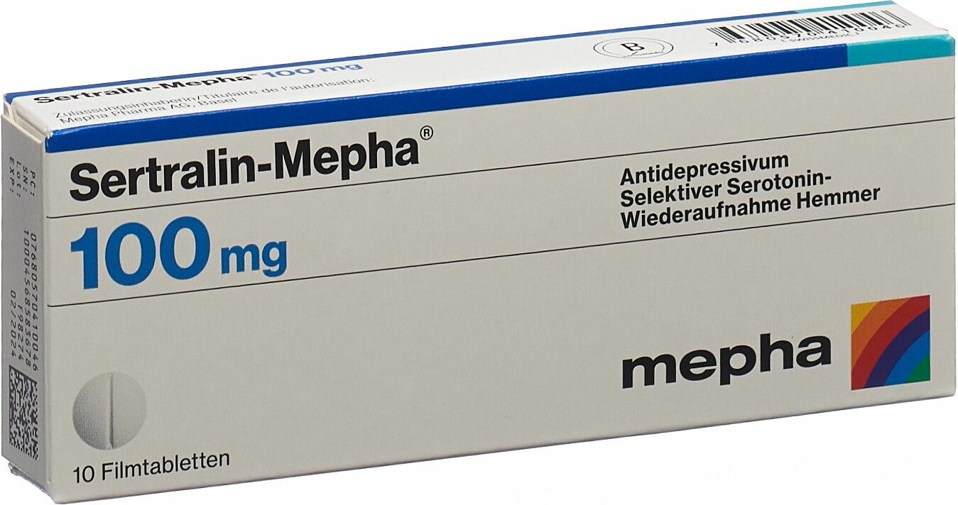 Sertralin Mepha Filmtabletten 100mg 10 Stück in der Adler Apotheke