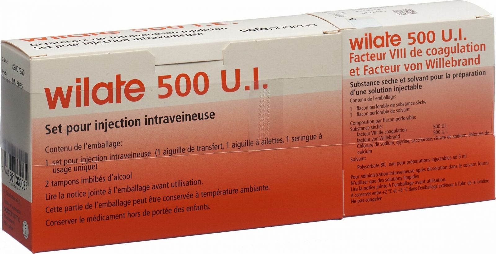 Wilate Trockensubstanz 500 Ie C Solv Durchstechflasche in der Adler ...