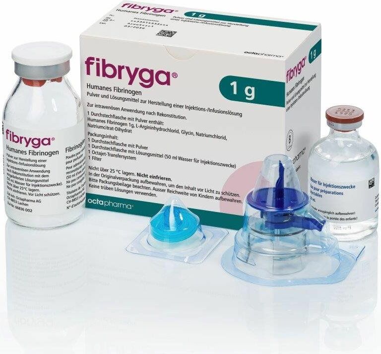Fibryga Trockensubstanz 1g C Solv Durchstechflasche in der Adler Apotheke
