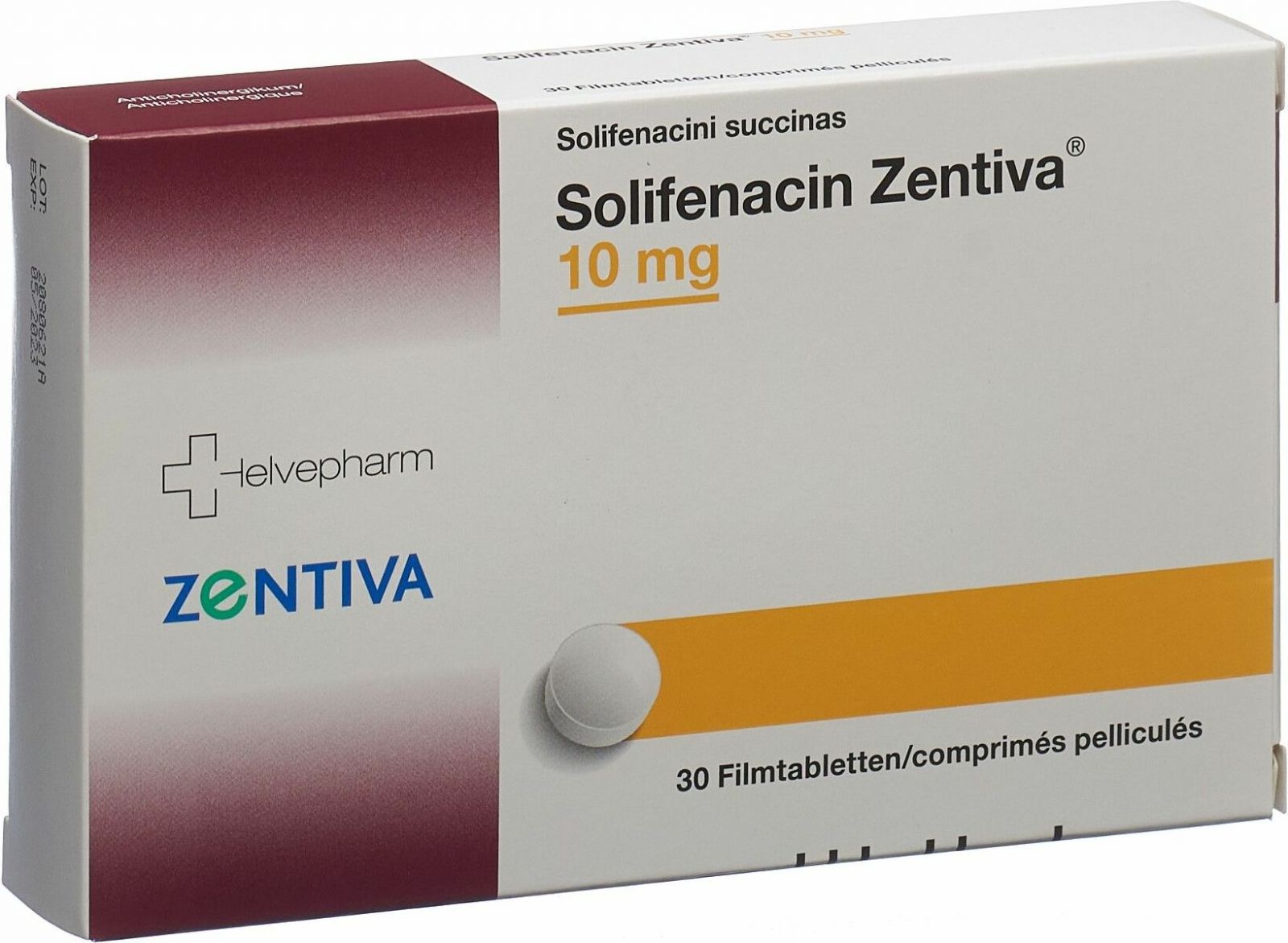 Solifenacin Zentiva Filmtabletten 10mg 30 Stück in der Adler Apotheke