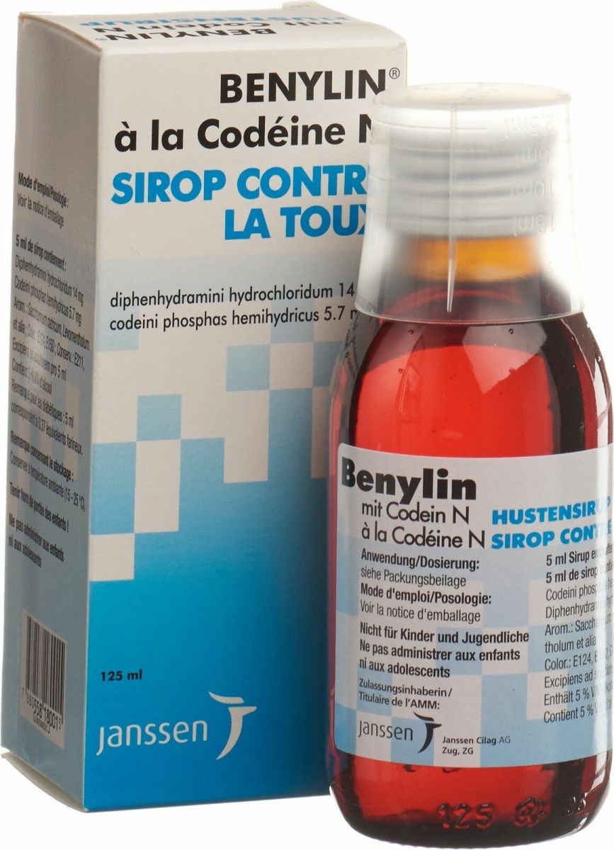 Benylin Sirup mit Codein in der Adler Apotheke