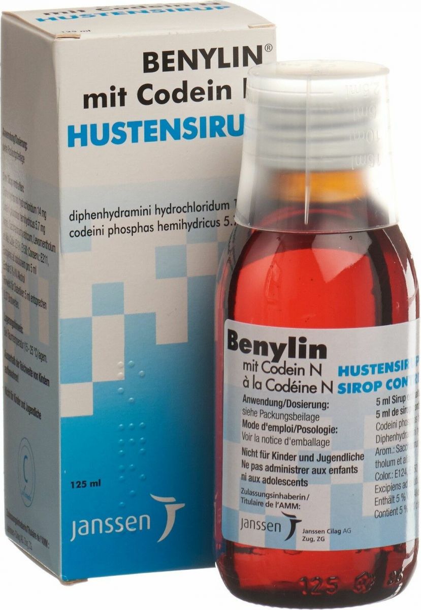 Benylin Sirup mit Codein in der Adler Apotheke