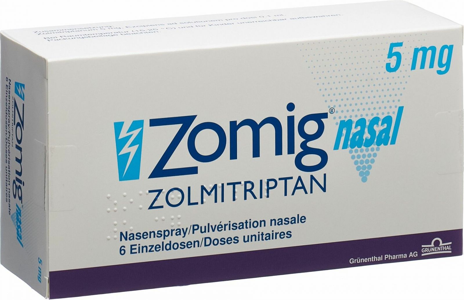 Zomig Nasal 5mg 6 Monodosen in der Adler Apotheke