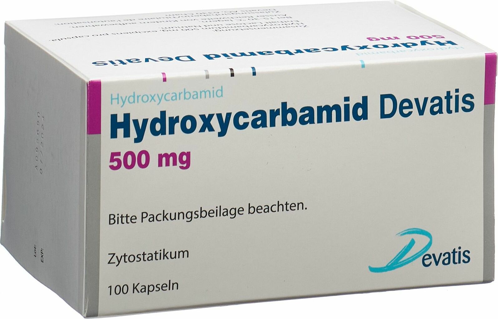 Hydroxycarbamid Devatis Kapseln 500mg 100 Stück in der Adler Apotheke