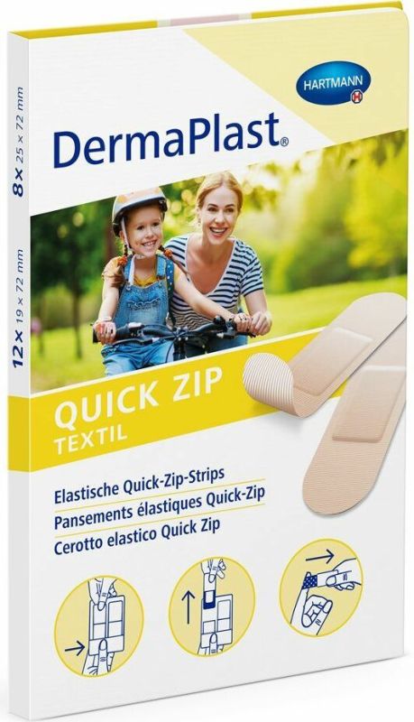 Dermaplast Quick Zip Pflaster 2 Grössen 20 Stück in der Adler Apotheke