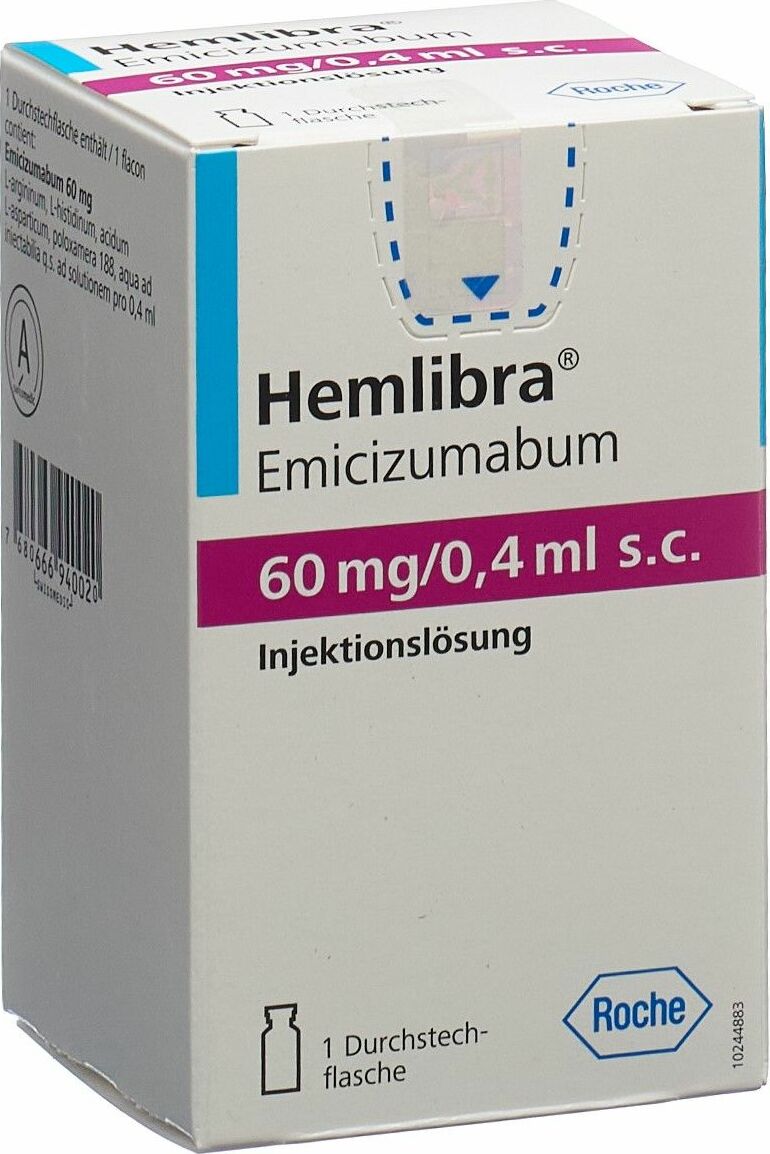 Hemlibra Injektionslösung 60mg/0.4ml S.c. Durchstechflasche in der ...