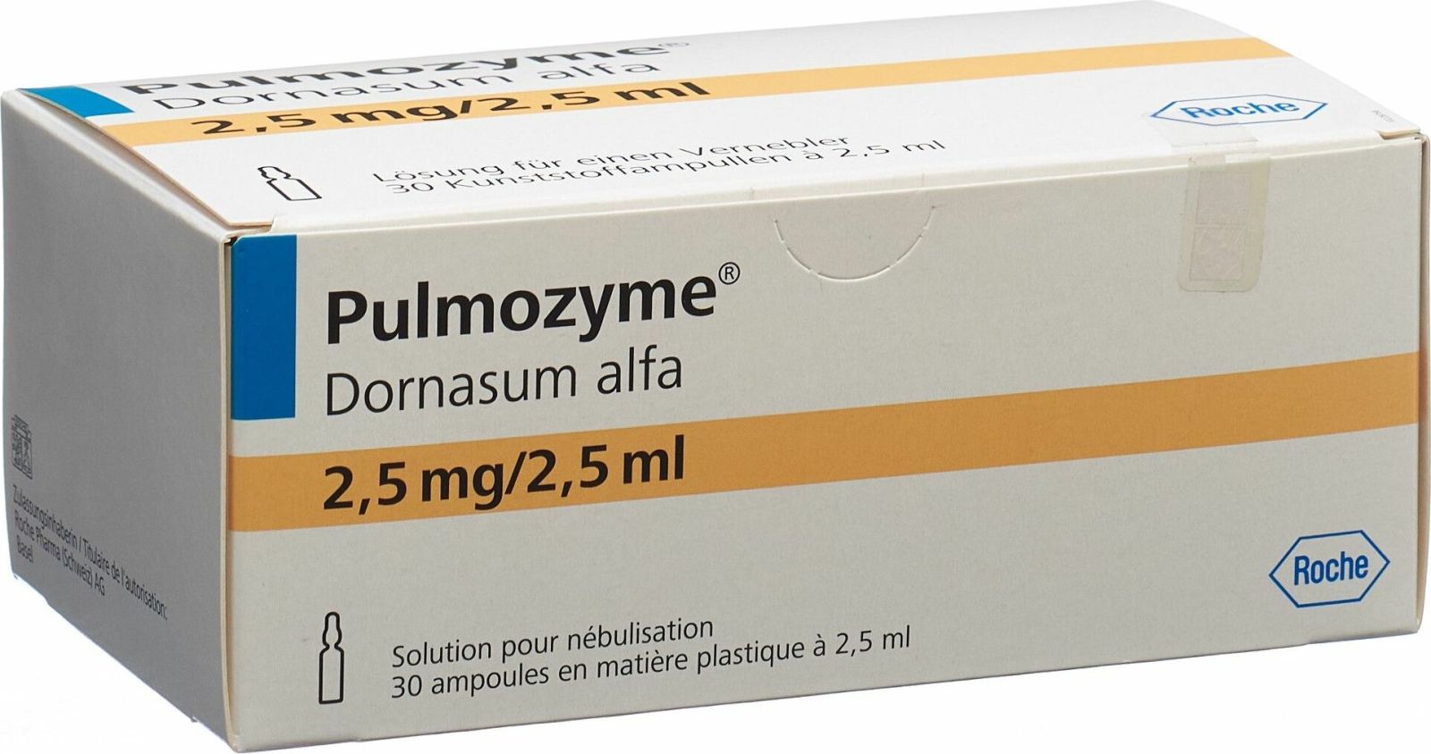 Pulmozyme Inhalationslösung 2.5mg 30 Ampullen 2.5ml in der Adler Apotheke
