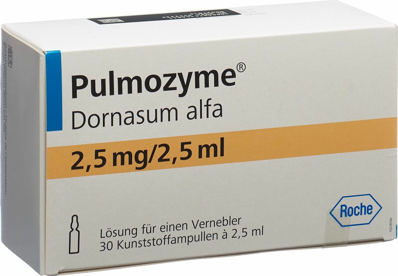 Pulmozyme Inhalationslösung 2.5mg 30 Ampullen 2.5ml in der Adler Apotheke
