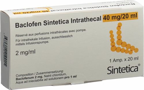 Baclofen Sint Intrathecal 40mg/20ml Ampullen 20ml in der Adler Apotheke