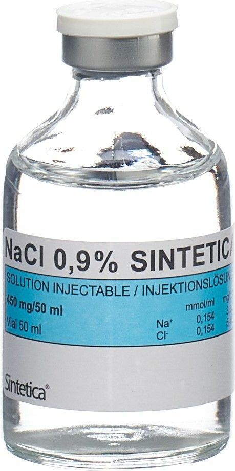 NaCl 0.9% Sintetica 450mg/50ml 50ml Vial in der Adler Apotheke