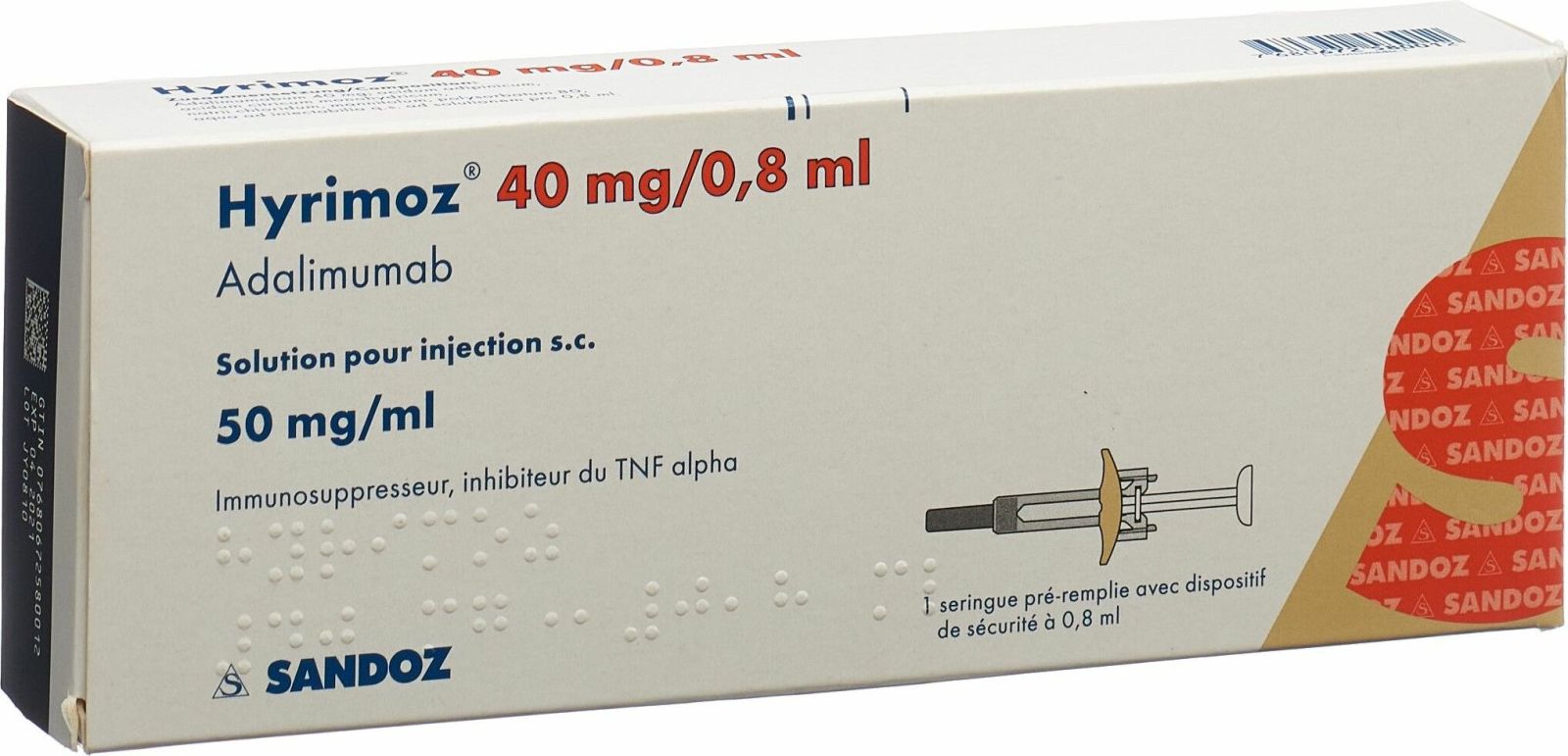Hyrimoz Injektionslösung 40mg/0.8ml Fertigspritze 0.8ml in der Adler ...