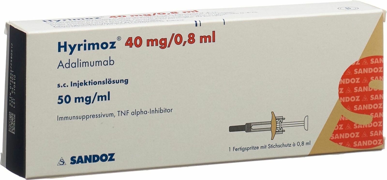 Hyrimoz Injektionslösung 40mg/0.8ml Fertigspritze 0.8ml in der Adler ...