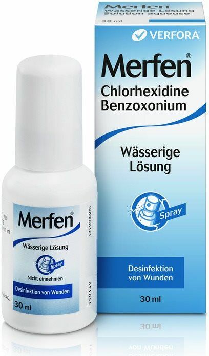 Merfen Lösung Farblos Spray 30ml in der Adler Apotheke
