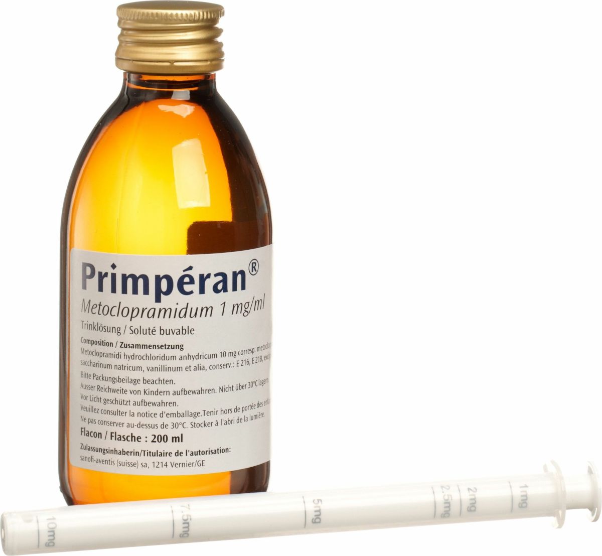 Primperan Lösung 1mg/ml Flasche 125ml in der Adler Apotheke