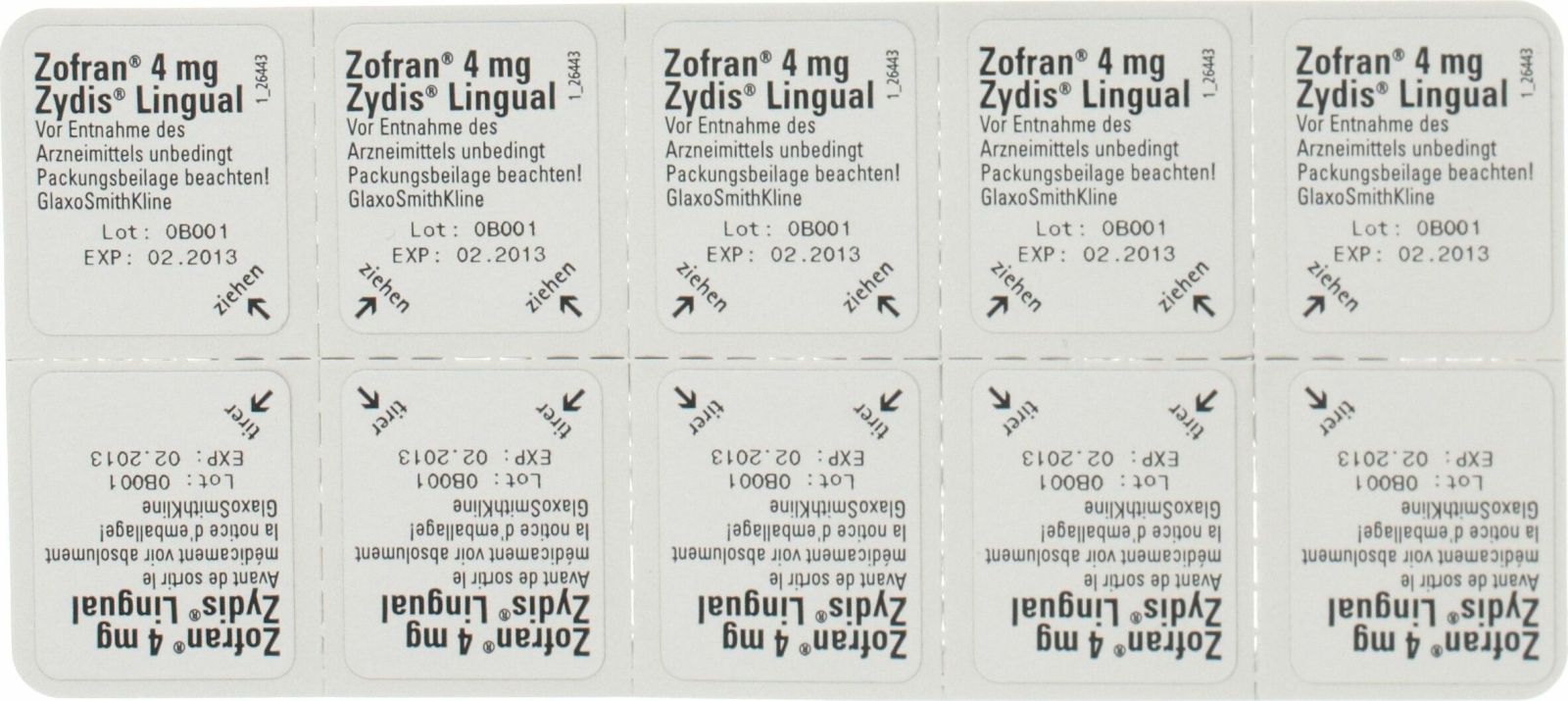 Zofran Zydis Lingual Tabletten 4mg 10 Stück in der Adler Apotheke