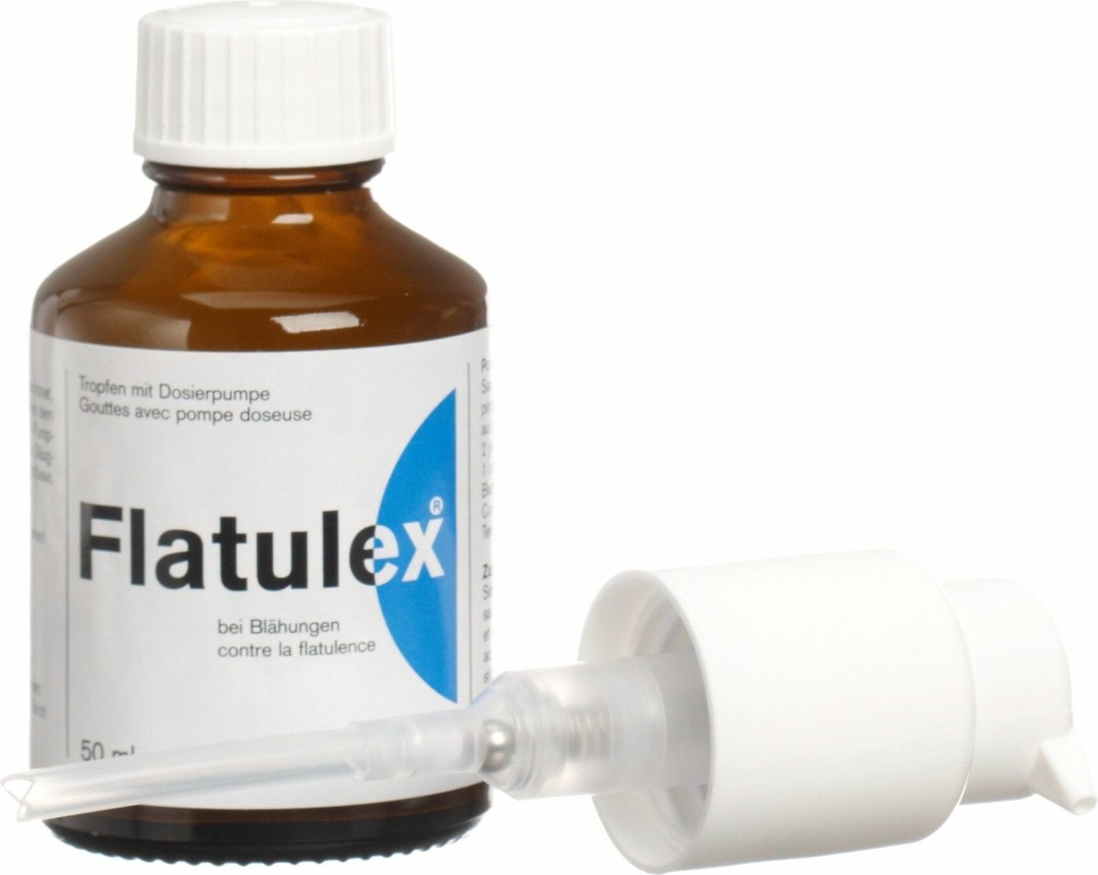 Flatulex Tropfen Dosierpumpe 50ml in der Adler Apotheke