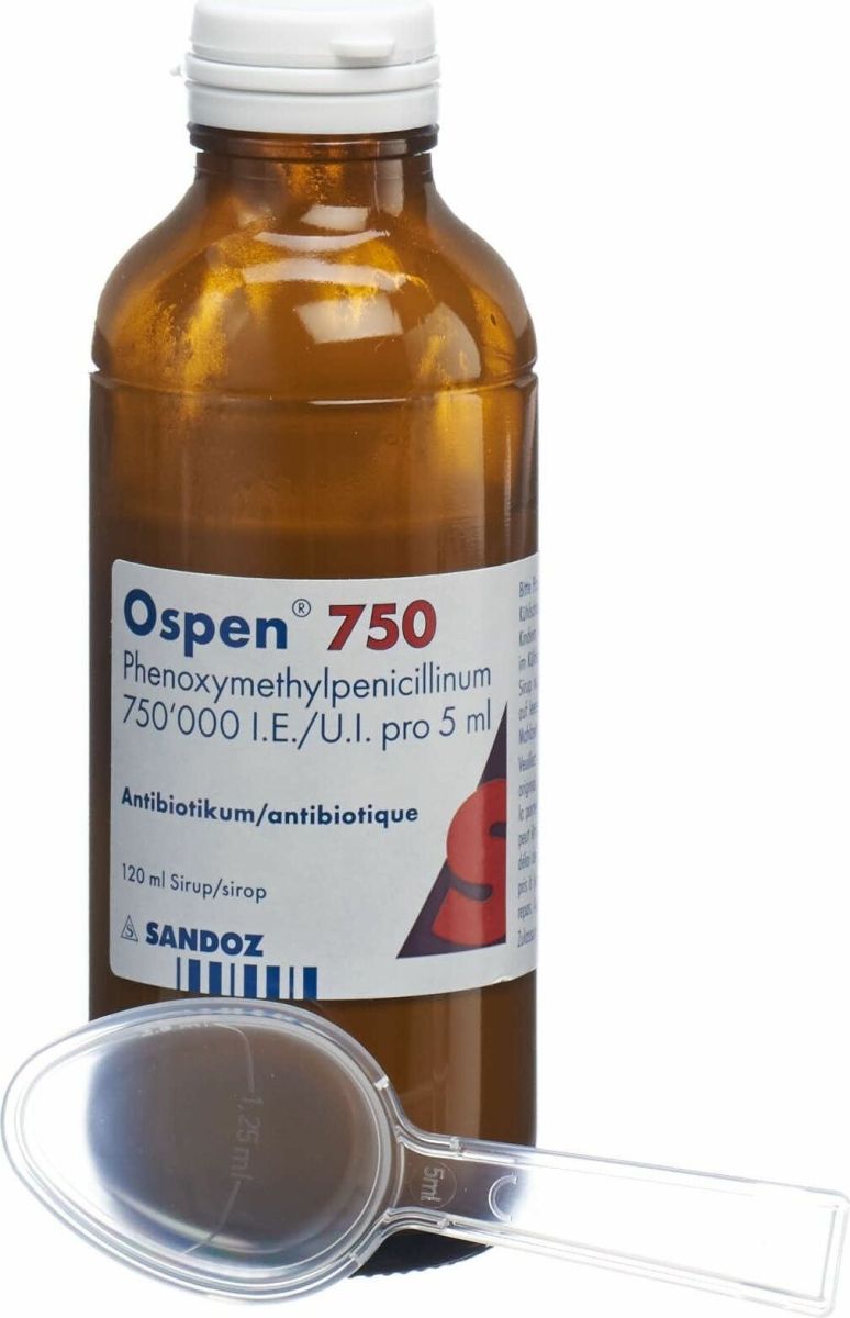 Ospen 750 Sirup 750000 Ie/5ml (neu) Flasche 120ml in der Adler Apotheke