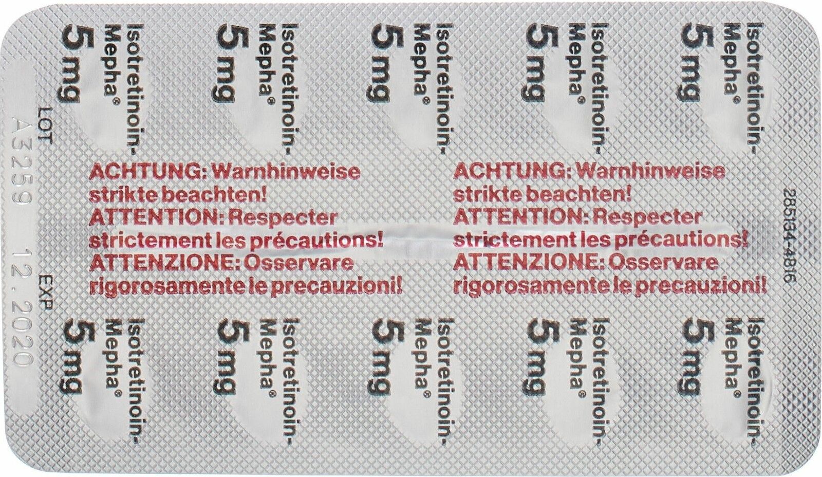 Isotretinoin Mepha Solucaps 5mg 30 Stück in der Adler Apotheke