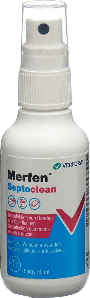Merfen Septoclean Spray bouteille 70ml in der Adler Apotheke