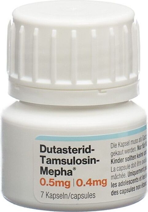 Dutasterid Tamsulosin Mepha Kapseln 0.5/0.4mg 7 Stück in der Adler Apotheke
