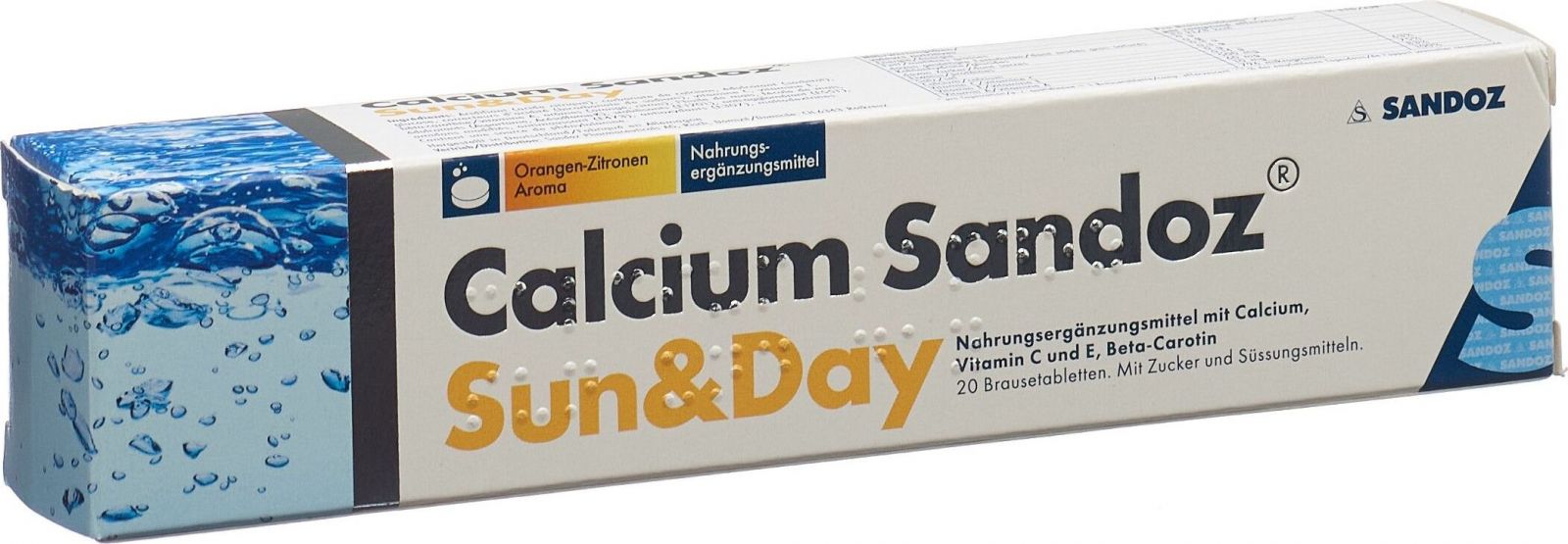 Calcium Sandoz Sun & Day 20 Brausetabletten in der Adler Apotheke