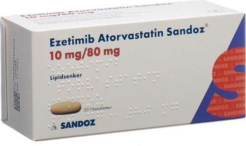 Ezetimib Atorvast Sandoz Filmtabletten 10/80mg 30 Stück in der Adler ...